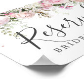DIY Rustic Pink White Floral Wedding Reserved Sign | Zazzle