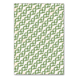 DIY Shamrock and Hearts Horseshoe Tent Place Card | Zazzle