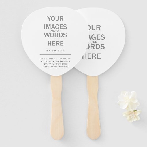 DIY (Shape Options) - Hand Fan | Zazzle