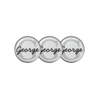 DIY - Simply Monogram / Name Golf Ball Marker | Zazzle