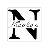 DIY - Simply Monogram / Name Rubber Stamp | Zazzle