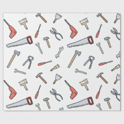 DIY tools wrapping paper | Zazzle