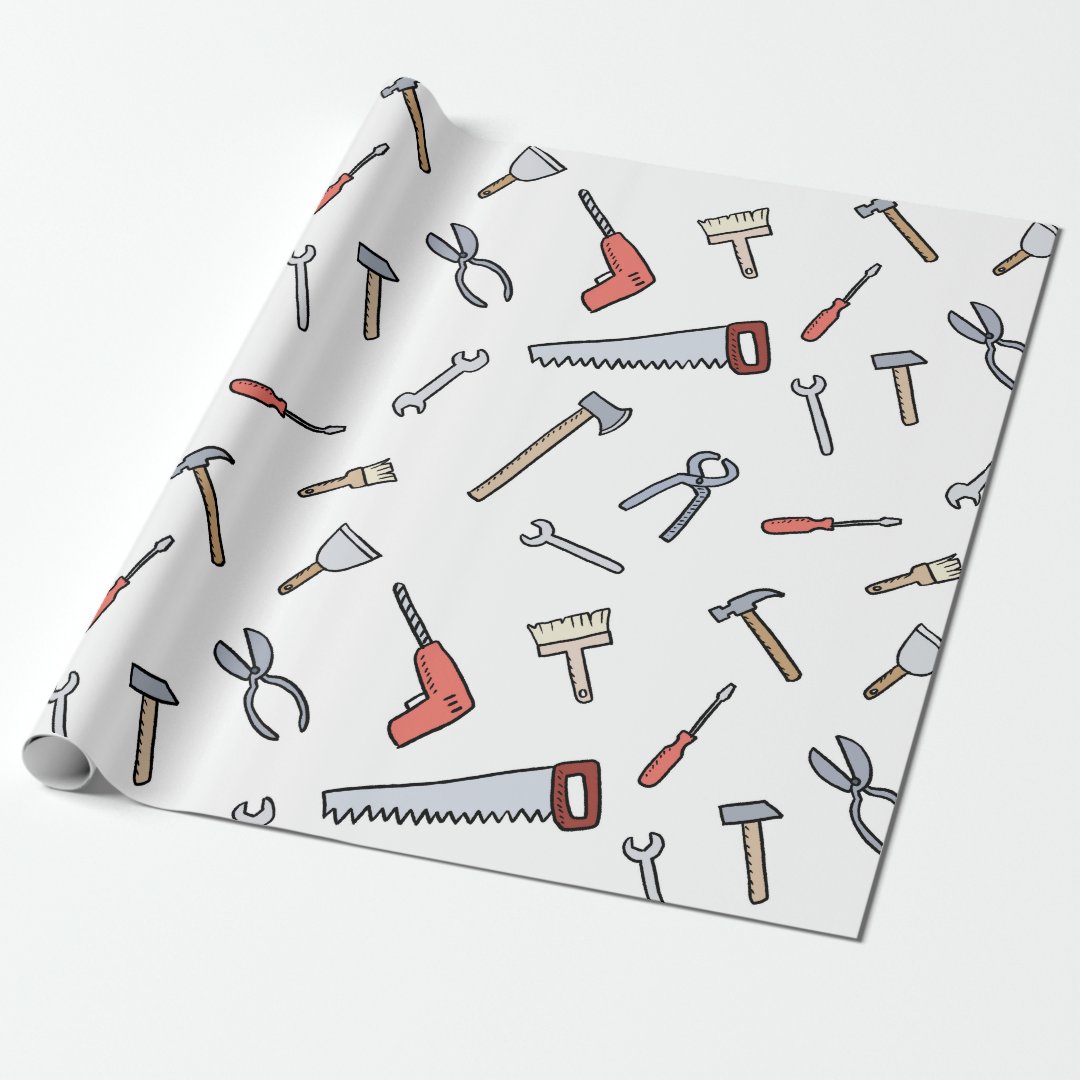 DIY tools wrapping paper | Zazzle