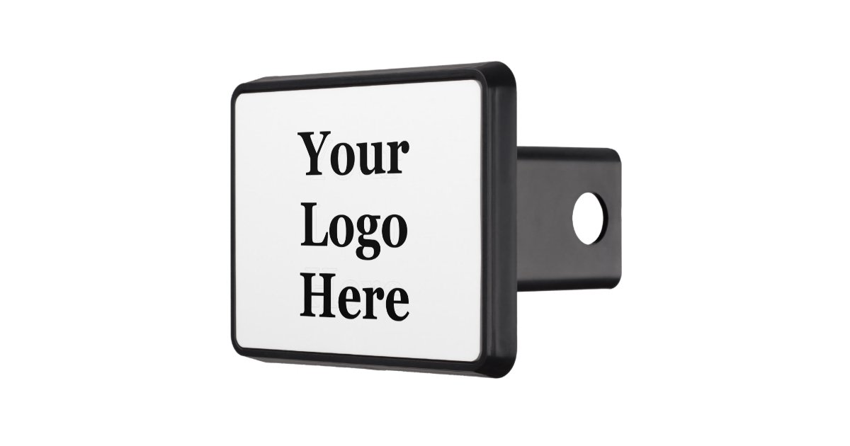 DIY Your Logo Here for White Hitch Cover | Zazzle