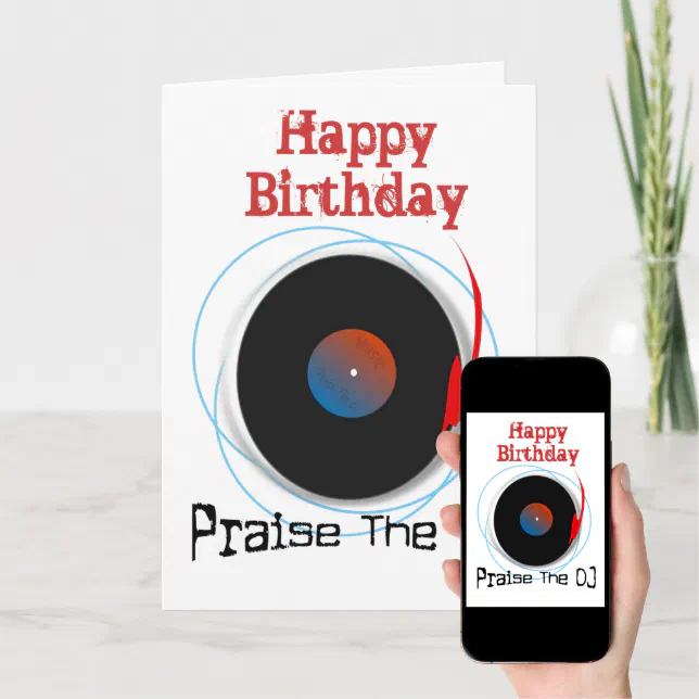DJ Birthday Card | Zazzle