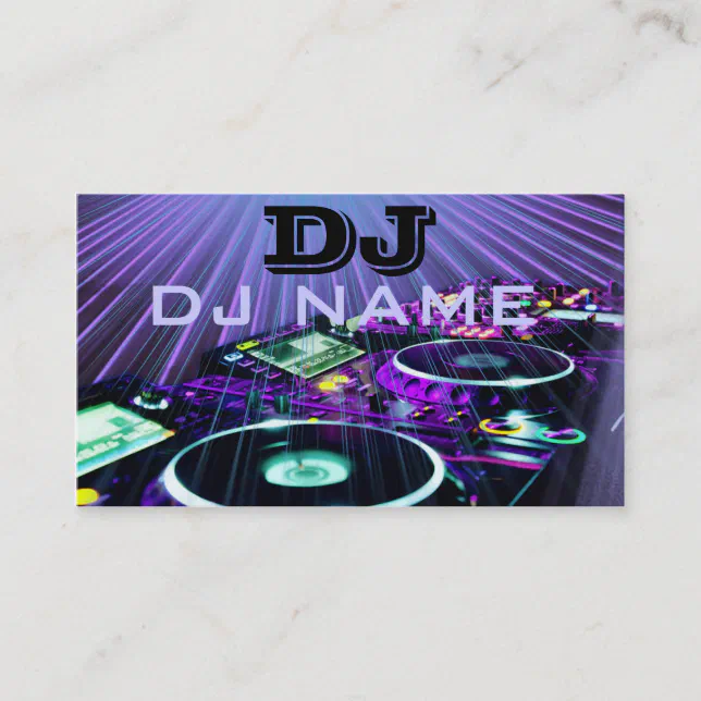 dj business card | Zazzle