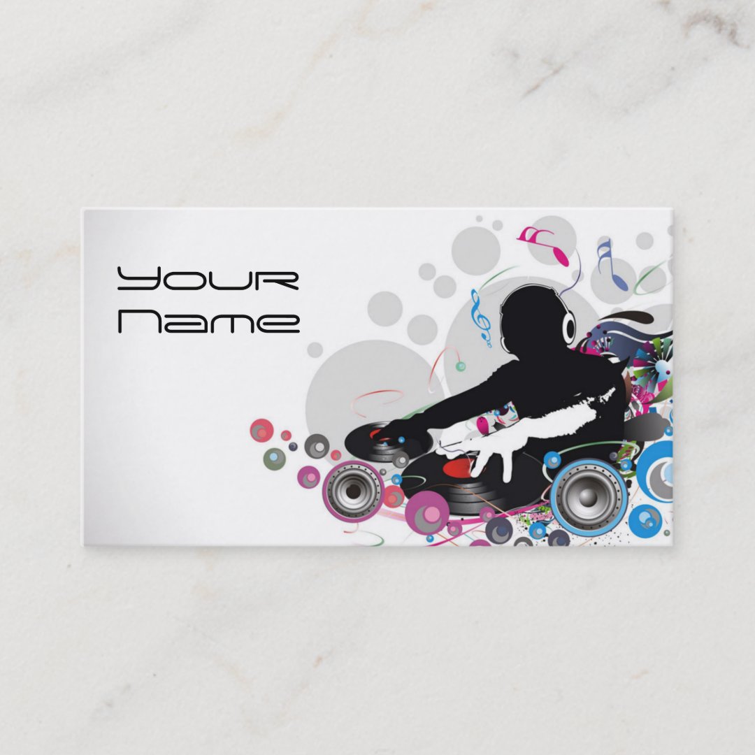 DJ Business Card | Zazzle