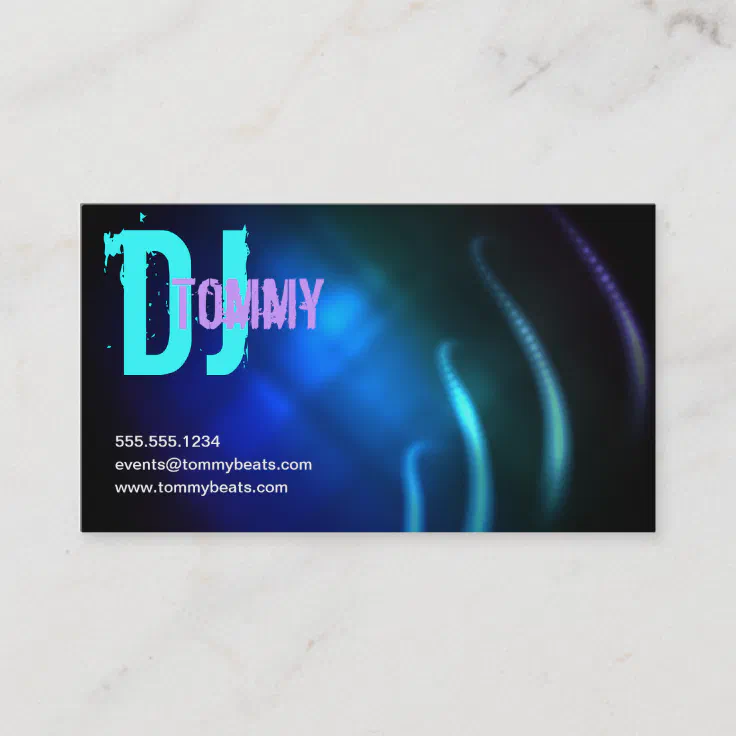 DJ Business Card | Zazzle