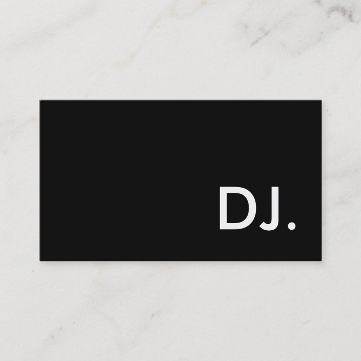 dj. business card | Zazzle.com