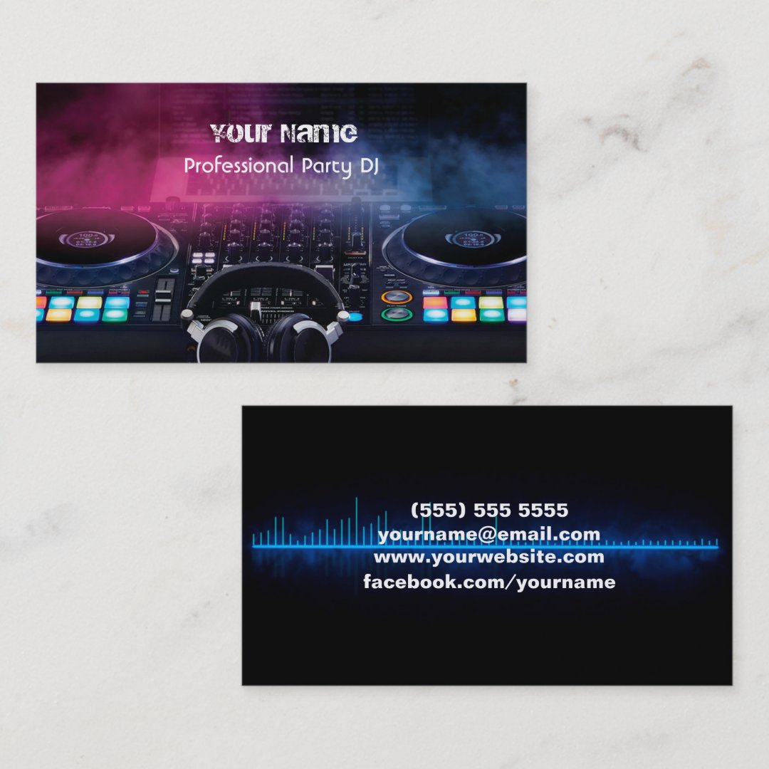 DJ Business Card | Zazzle