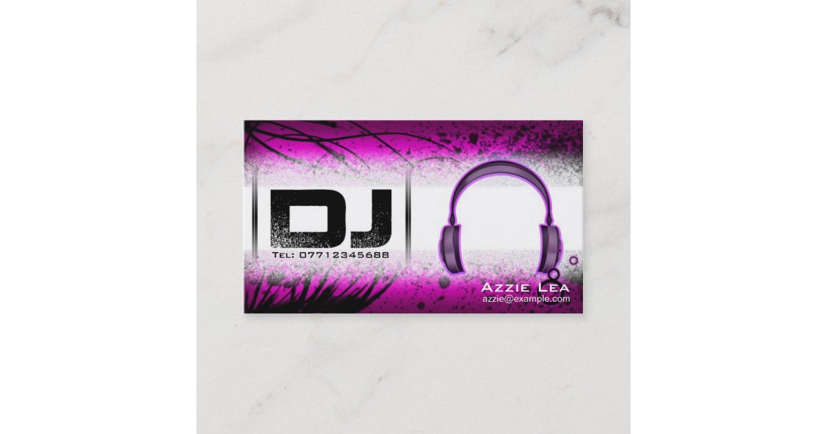 DJ Business Card - customizable | Zazzle.com
