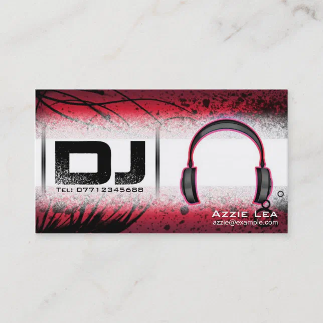DJ Business Card - customizable | Zazzle
