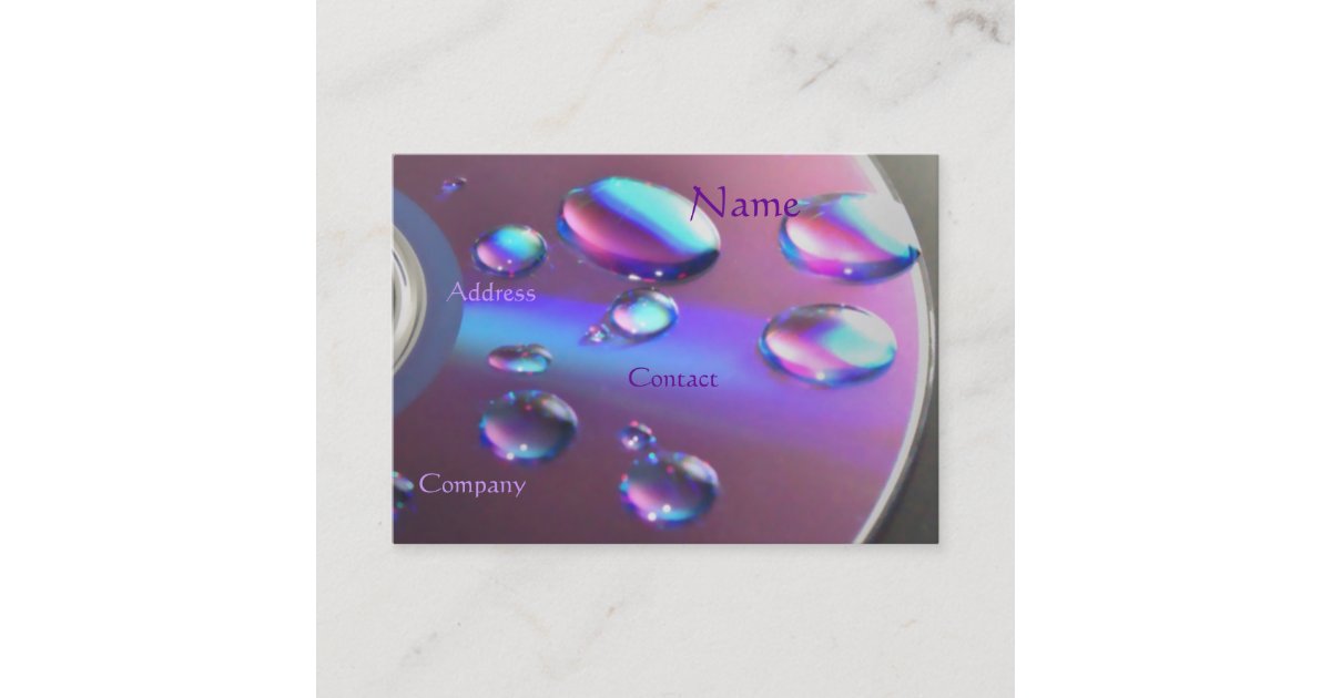 DJ CD Business Card - Customizable | Zazzle