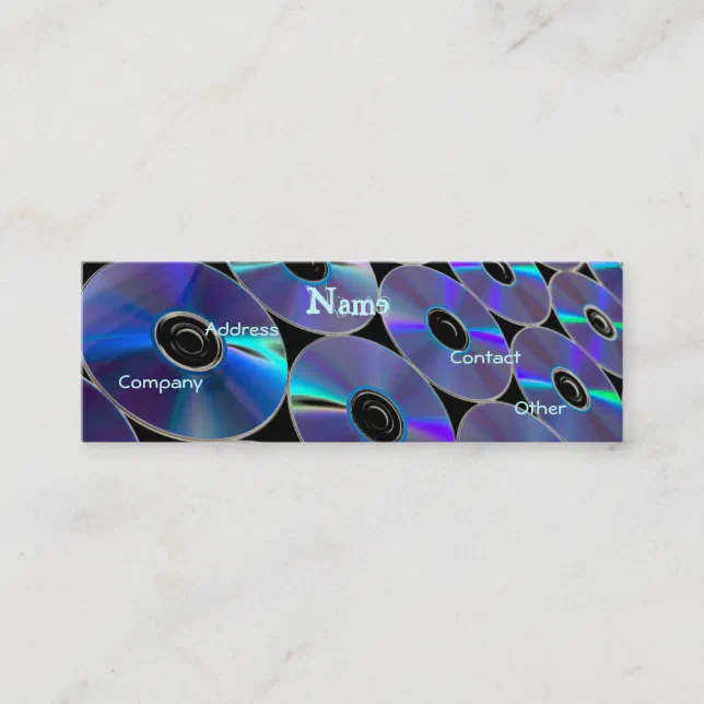 DJ CDs Mini Business Card | Zazzle