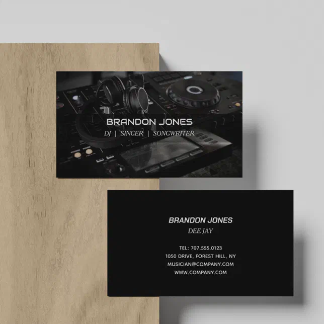 DJ Custom Business Card | Zazzle