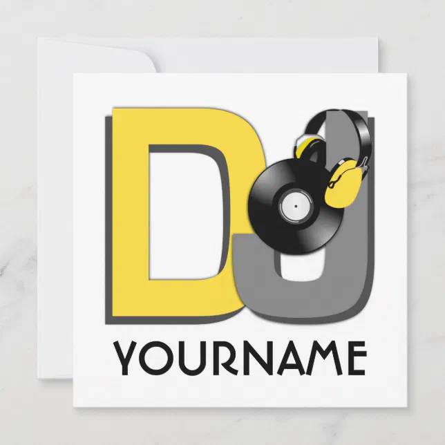 DJ custom invitation | Zazzle