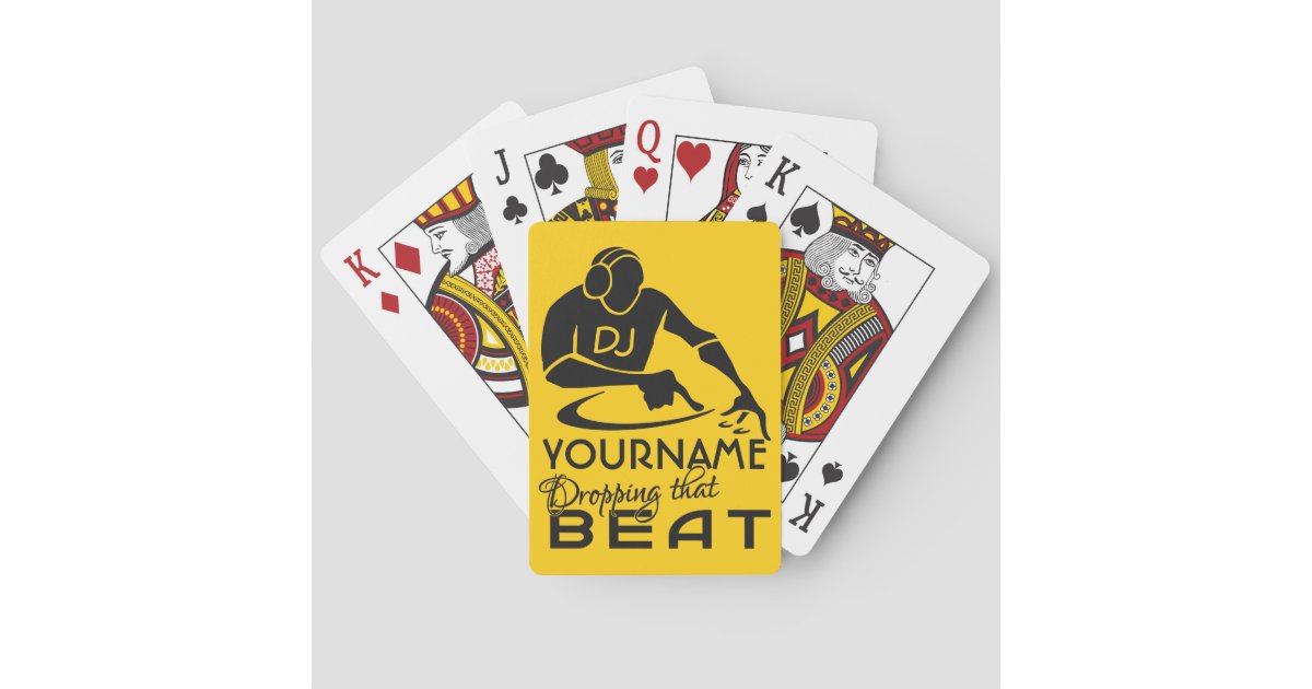 DJ custom playing cards | Zazzle