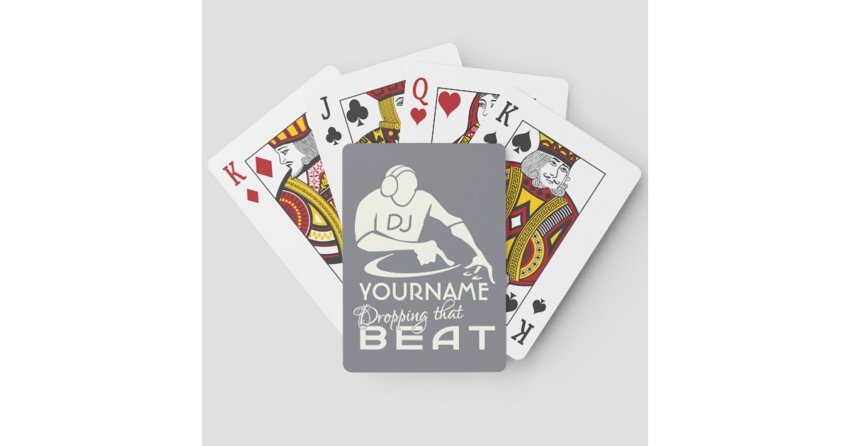 DJ custom playing cards | Zazzle