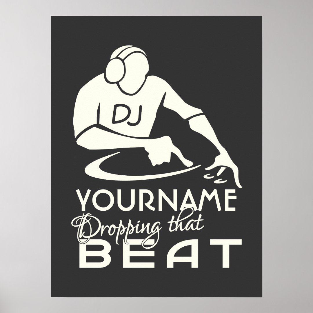 DJ custom poster | Zazzle