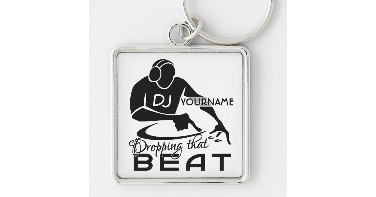 DJ custom premium key chain | Zazzle