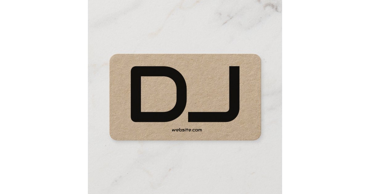 DJ Custom QR Code Business Card | Zazzle