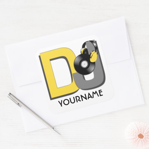DJ custom stickers | Zazzle
