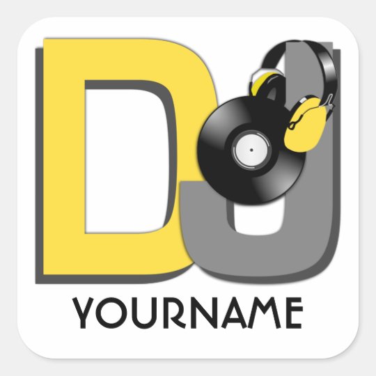 DJ custom stickers | Zazzle.com