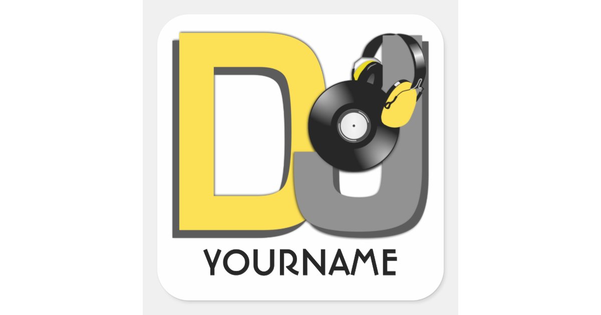DJ custom stickers | Zazzle