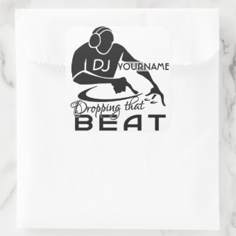 DJ custom stickers | Zazzle