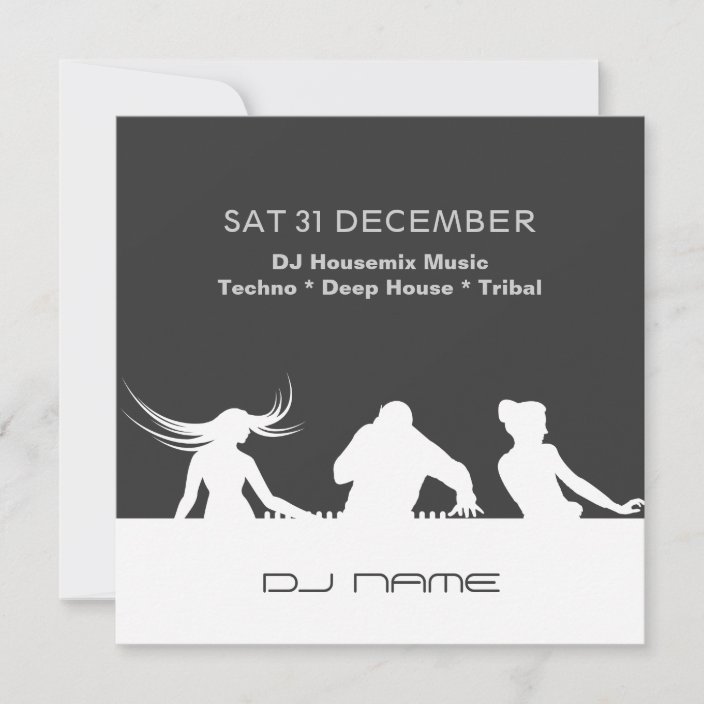 DJ Customizable Party Personalized Invitation | Zazzle.com