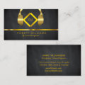 DJ Deejay Professional Headphone Gold Faux Music Business Card | Zazzle
