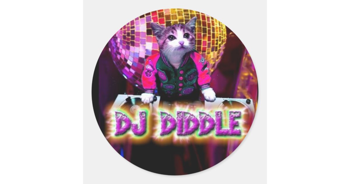 DJ DIDDLE STICKER | Zazzle