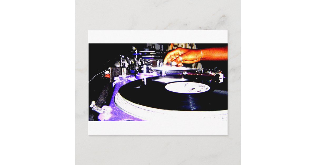 DJ Equipment Postcard | Zazzle