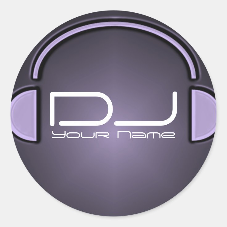 DJ Headphone Sticker | Zazzle
