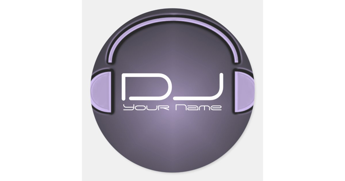 DJ Headphone Sticker | Zazzle