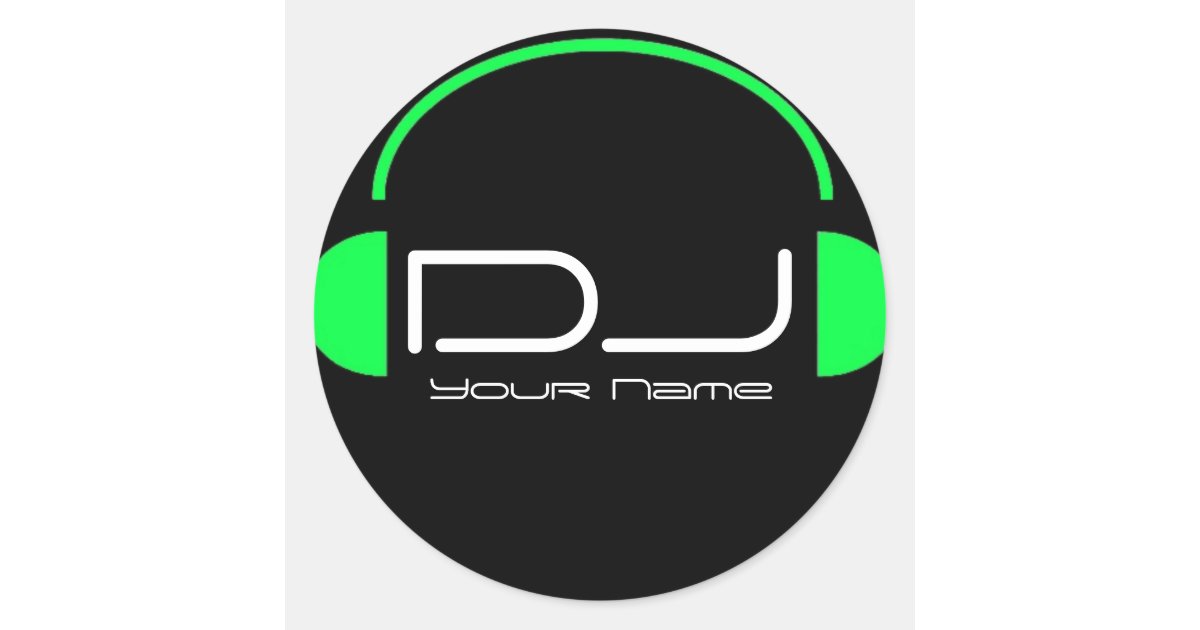 DJ Headphone Sticker | Zazzle