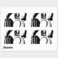 DJ KLASH-GEAR - DJ NO REQUESTS RECTANGULAR STICKER | Zazzle