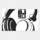 DJ KLASH-GEAR - DJ NO REQUESTS RECTANGULAR STICKER | Zazzle