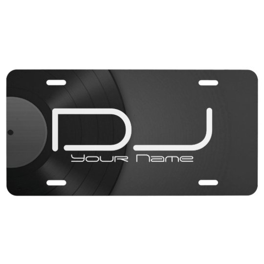 DJ License Plate | Zazzle.com