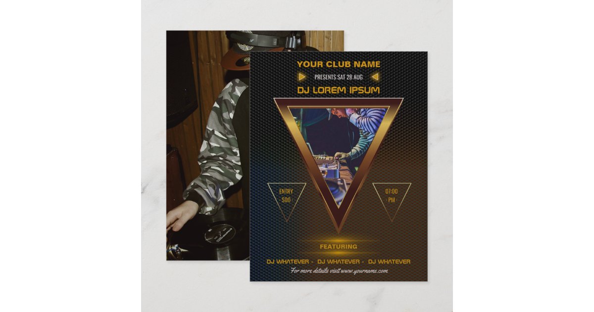 DJ Music and Dance Gig photo invitation | Zazzle