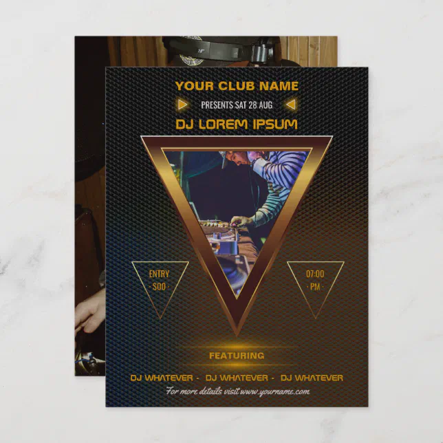 DJ Music and Dance Gig photo invitation | Zazzle