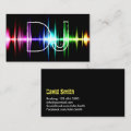 DJ Music Beats Modern Business Card | Zazzle