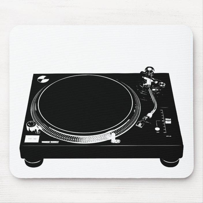 DJ Music Producer Turntable Deck Mouse Pad | Zazzle.com