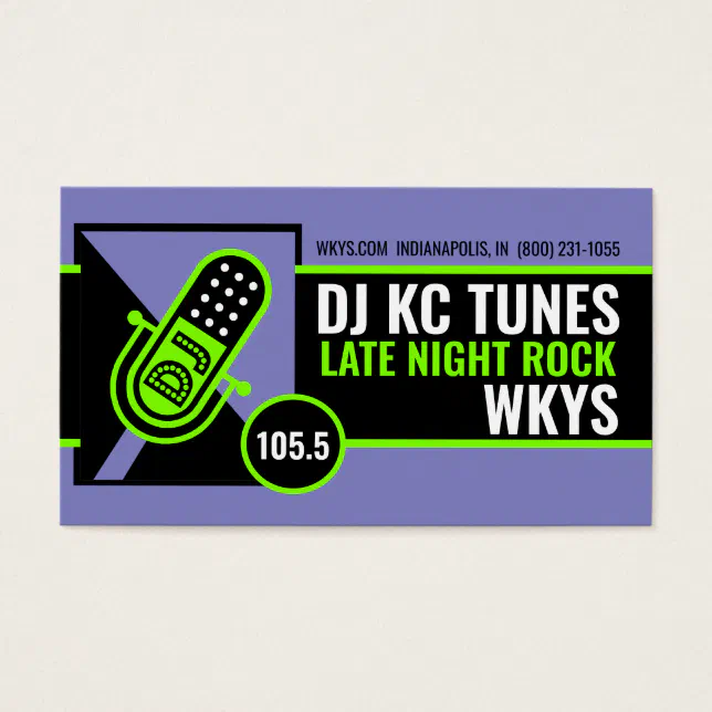 DJ Profile Cards | Zazzle