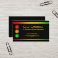 DJ Reggae Traffic Lights Custom Business Cards | Zazzle