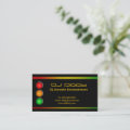 DJ Reggae Traffic Lights Custom Business Cards | Zazzle