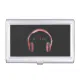 DJ Rose Gold Headphones Logo Personalized Business Card Case | Zazzle