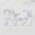 DJ rose gold music headphones on marble Business Card | Zazzle