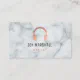DJ rose gold music headphones on marble Business Card | Zazzle