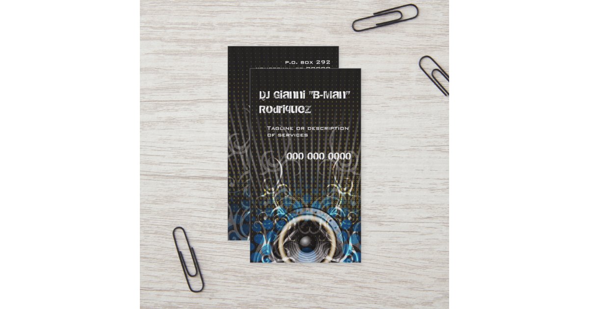 DJ Speaker Rays Business Card | Zazzle